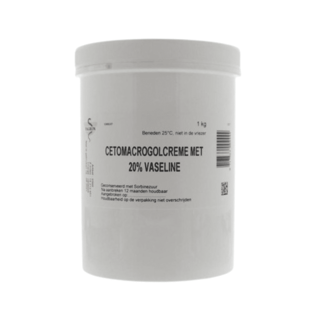 Fagron Cetomacrogol Crème 20% Vaseline — 1000g | Tattoo Creme NL